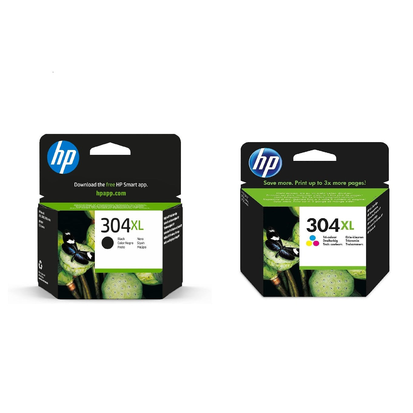 HP 304XL High Yield Black & Tri-colour Original Ink Cartridge Combo ...